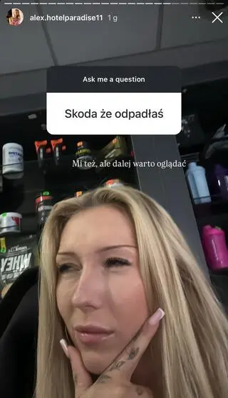 Alex z "Hotelu Paradise 11" dodała tajemniczy wpis. Wróci do programu?! - TVN